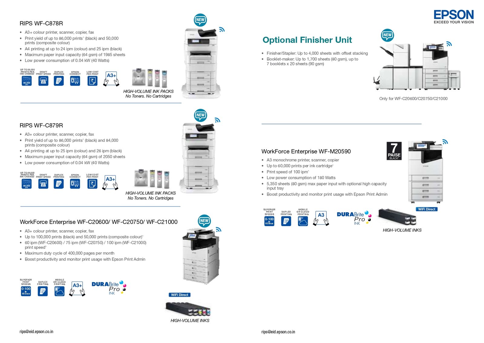 EPSON All Products Range July 2020 | Abhishek Products By S.K. Graphics